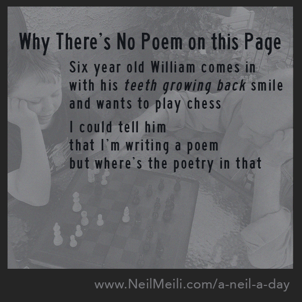 Why There’s No Poem on this Page – Neil Meili