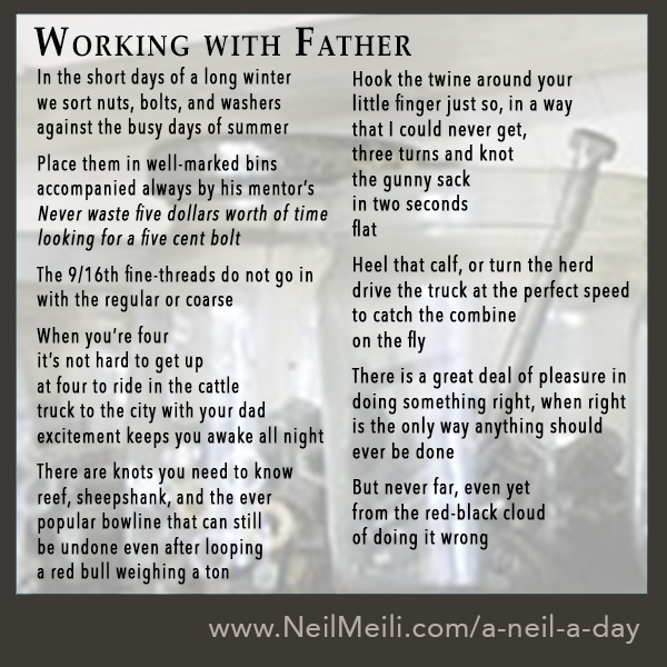 Working with Father – Neil Meili