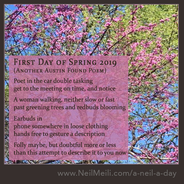 First Day of Spring 2019 – Neil Meili
