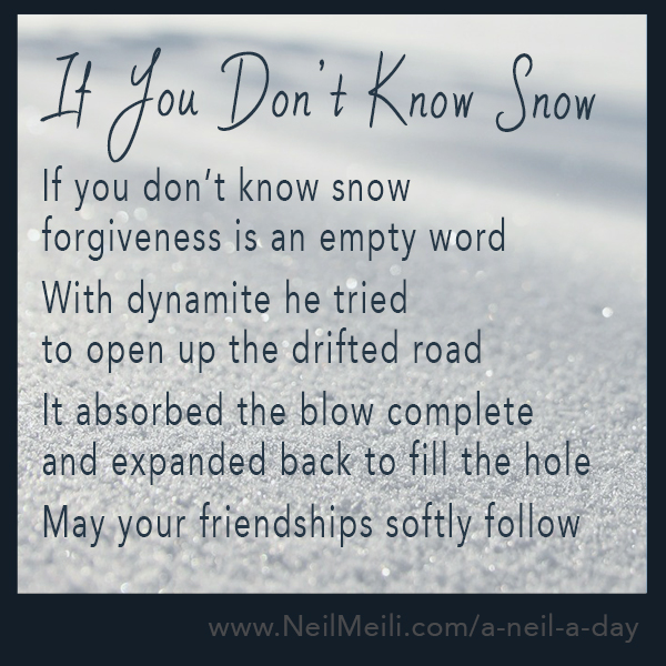 If You Don’t Know Snow – Neil Meili