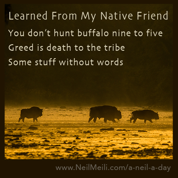 Learned From My Native Friend – Neil Meili