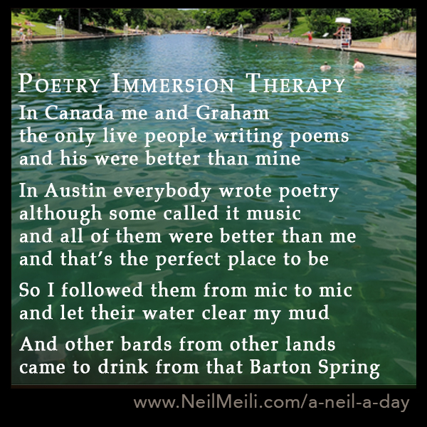 Poetry Immersion Therapy – Neil Meili